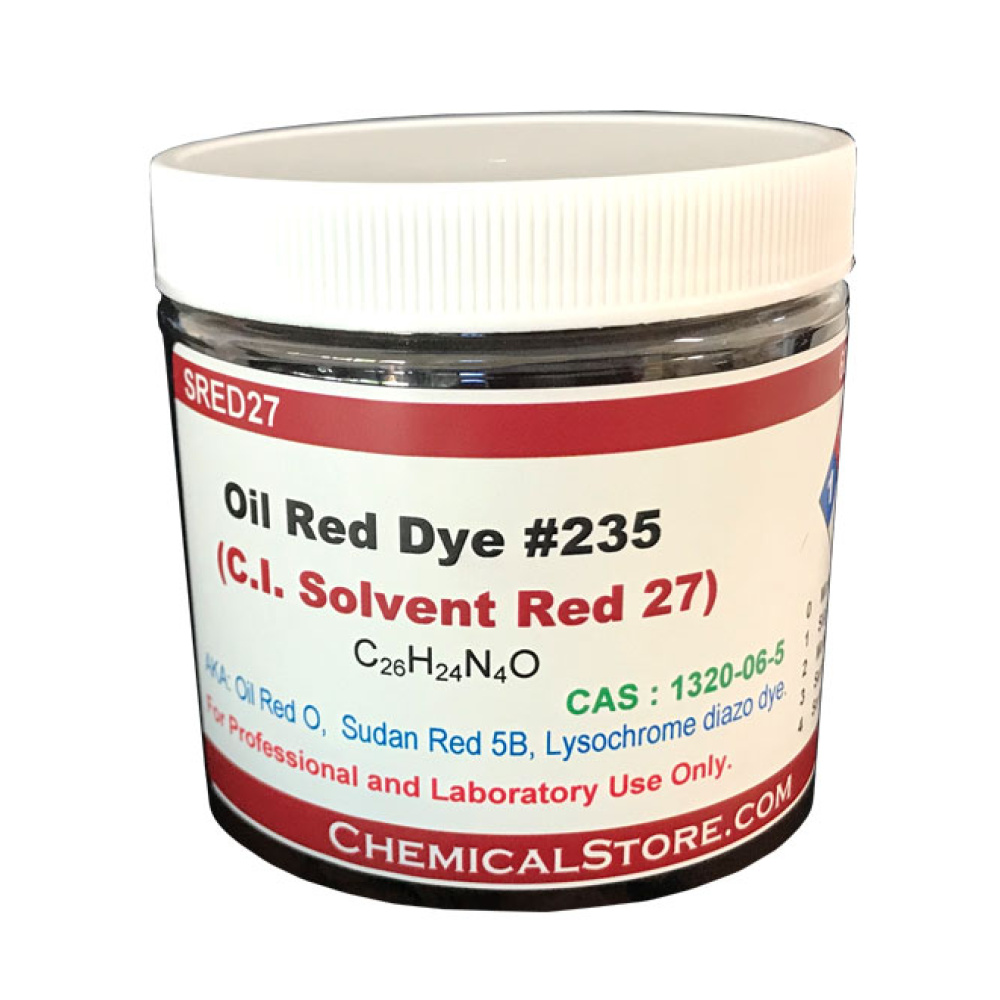 Solvent Red 27, Sudan Red 5B, Sudan Oil Red O, 60 Grams