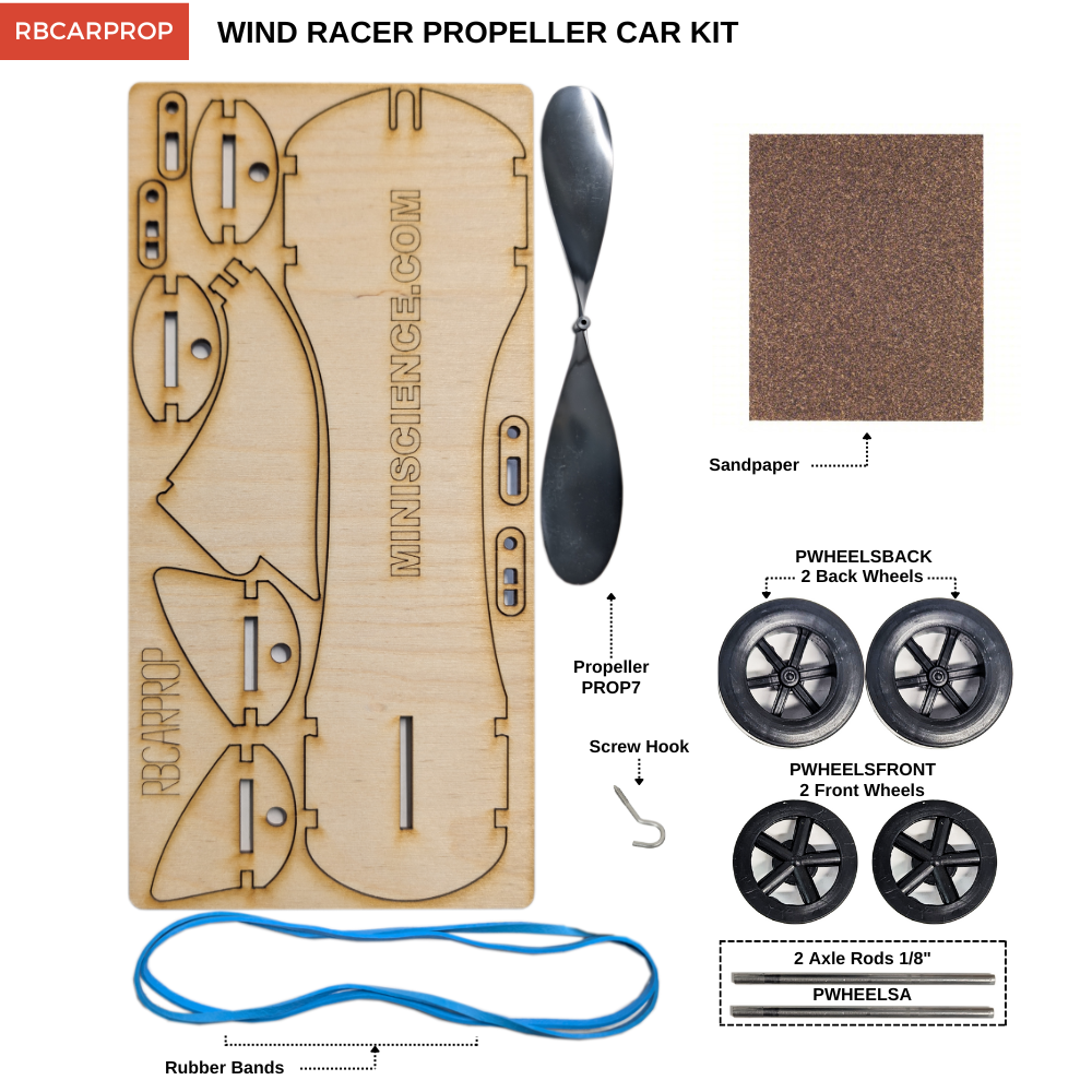 Wind Racer Propeller Car Kit