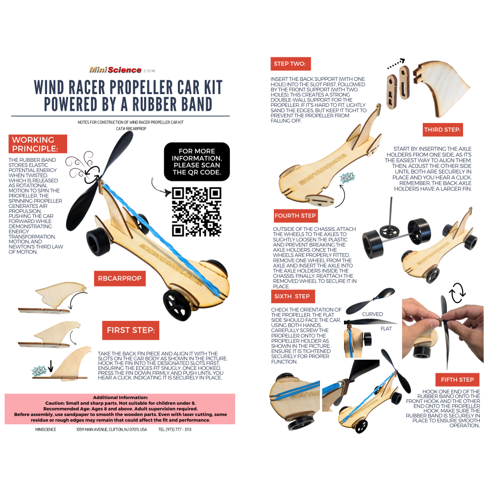 Wind Racer Propeller Car Kit