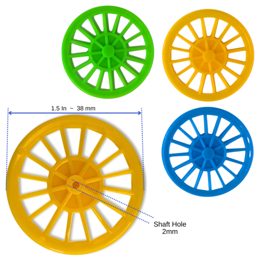 2*37Mm Model Toy Car Wheel